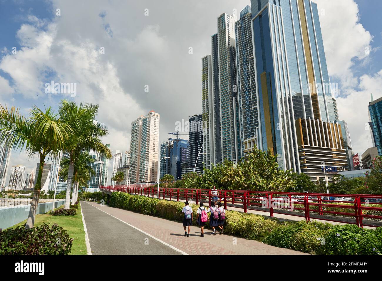 Cinta Costera, Panama City, Republic of Panama, Central America Stock ...