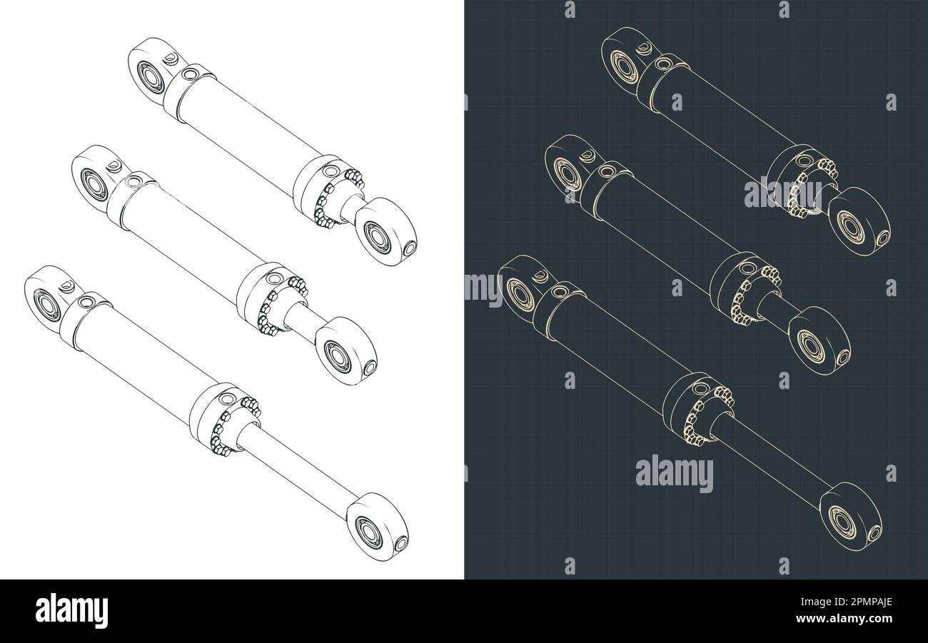 Hydraulic power press Stock Vector Images - Alamy