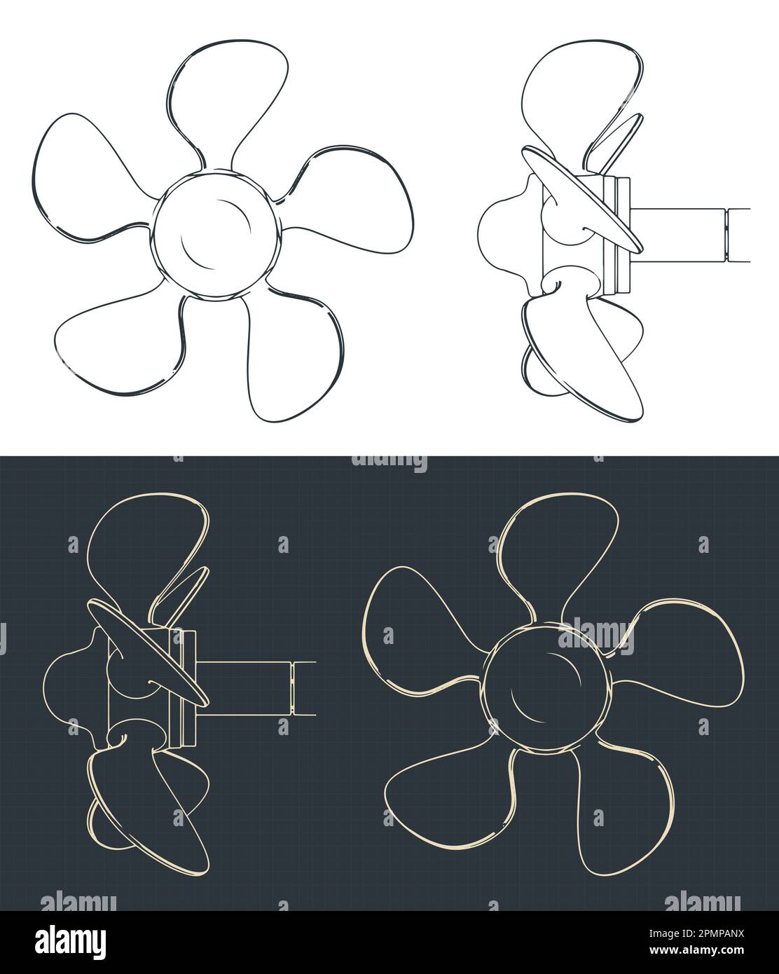 Fan Propeller Drawing