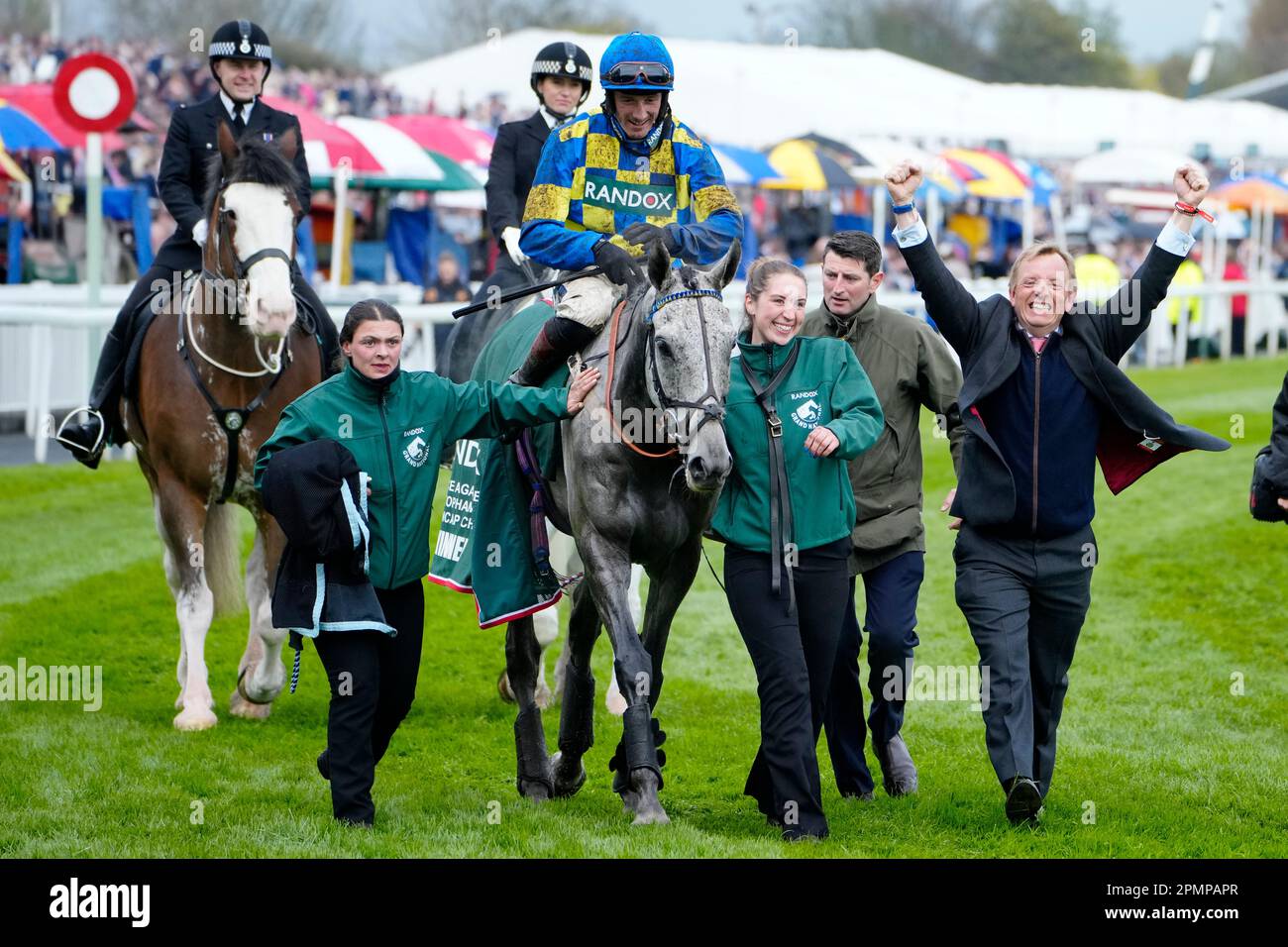 Jockey Sam Twiston-Davies on Bill Baxter celebrates after winning the ...