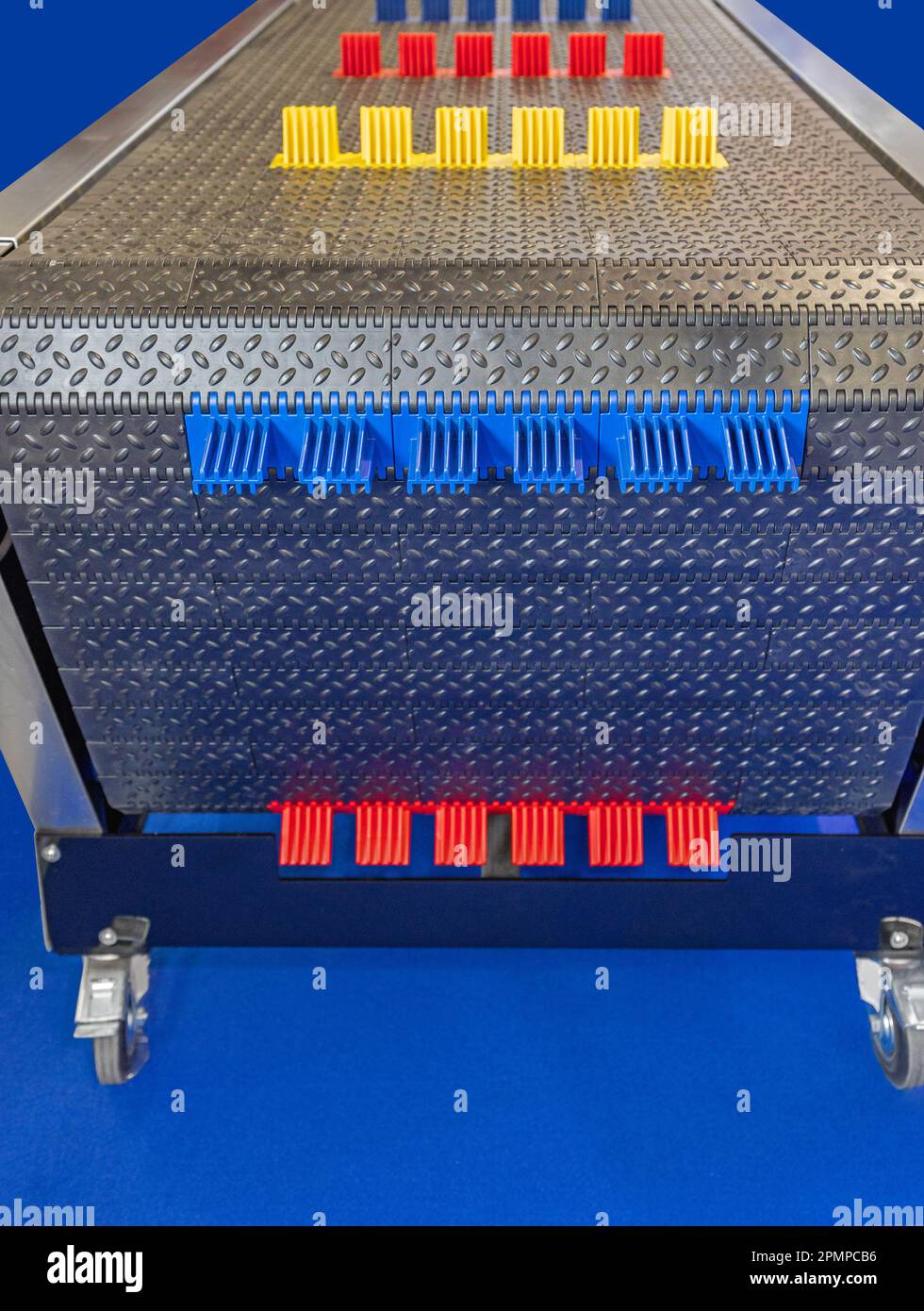 Plastic Conveyor for Cars at Automatic Movement Car Wash Facility Stock ...