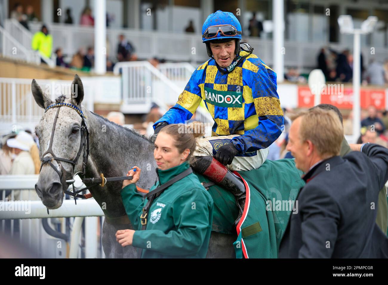 Sam Twiston-Davies celebrates victory on Bill Baxter in The Topham ...