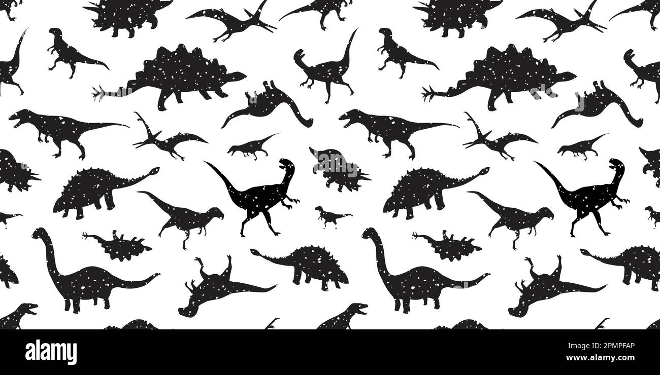 dinosaur Seamless Pattern dino vector isolated wallpaper background ...