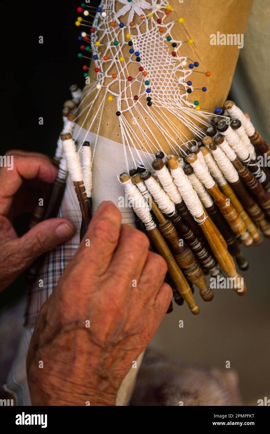 Gozo malta lace making hi-res stock photography and images - Alamy