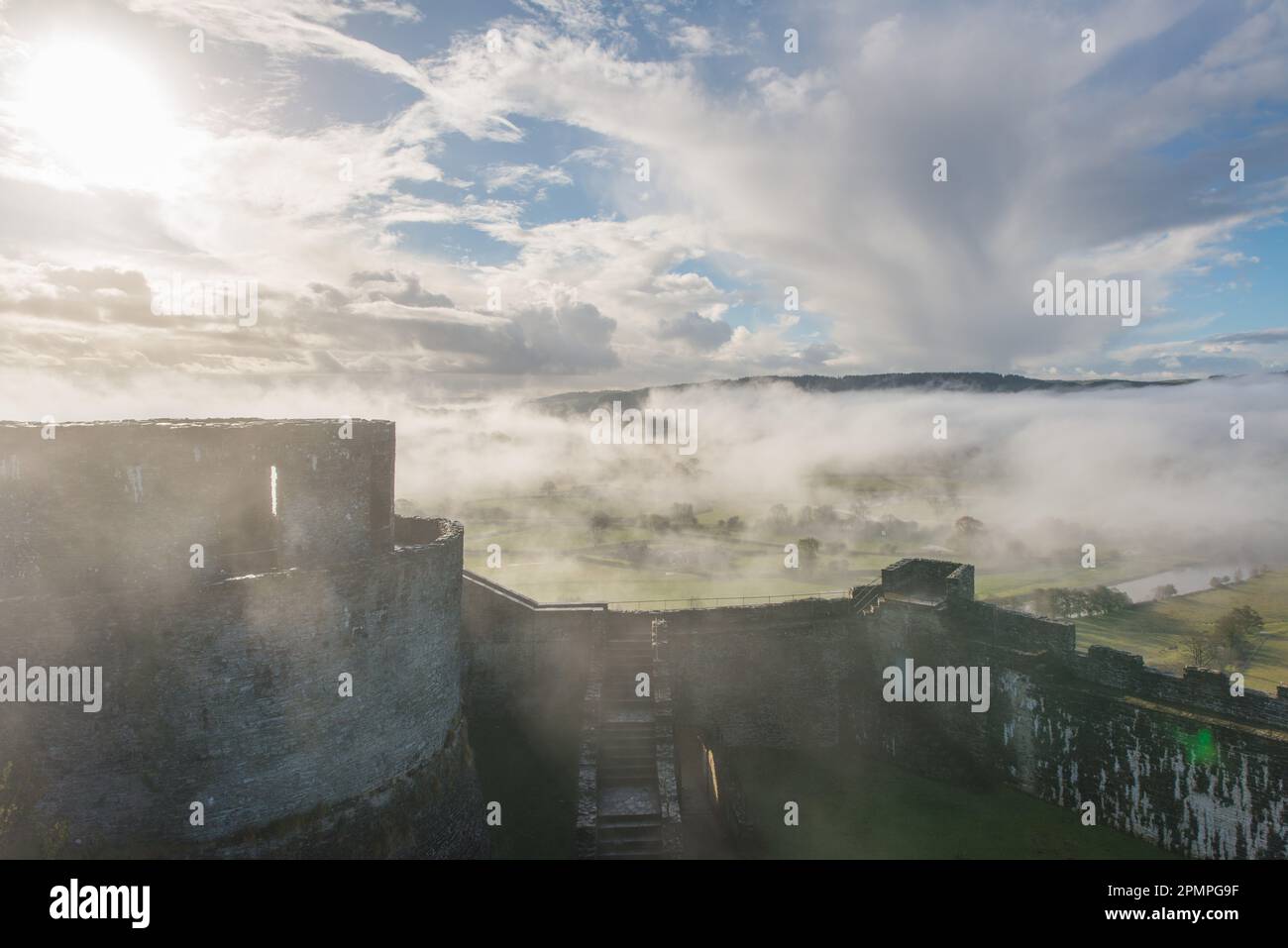 Dinefwr Castle and River Towy, Carmarthenshire, Wales, UK Stock Photo ...