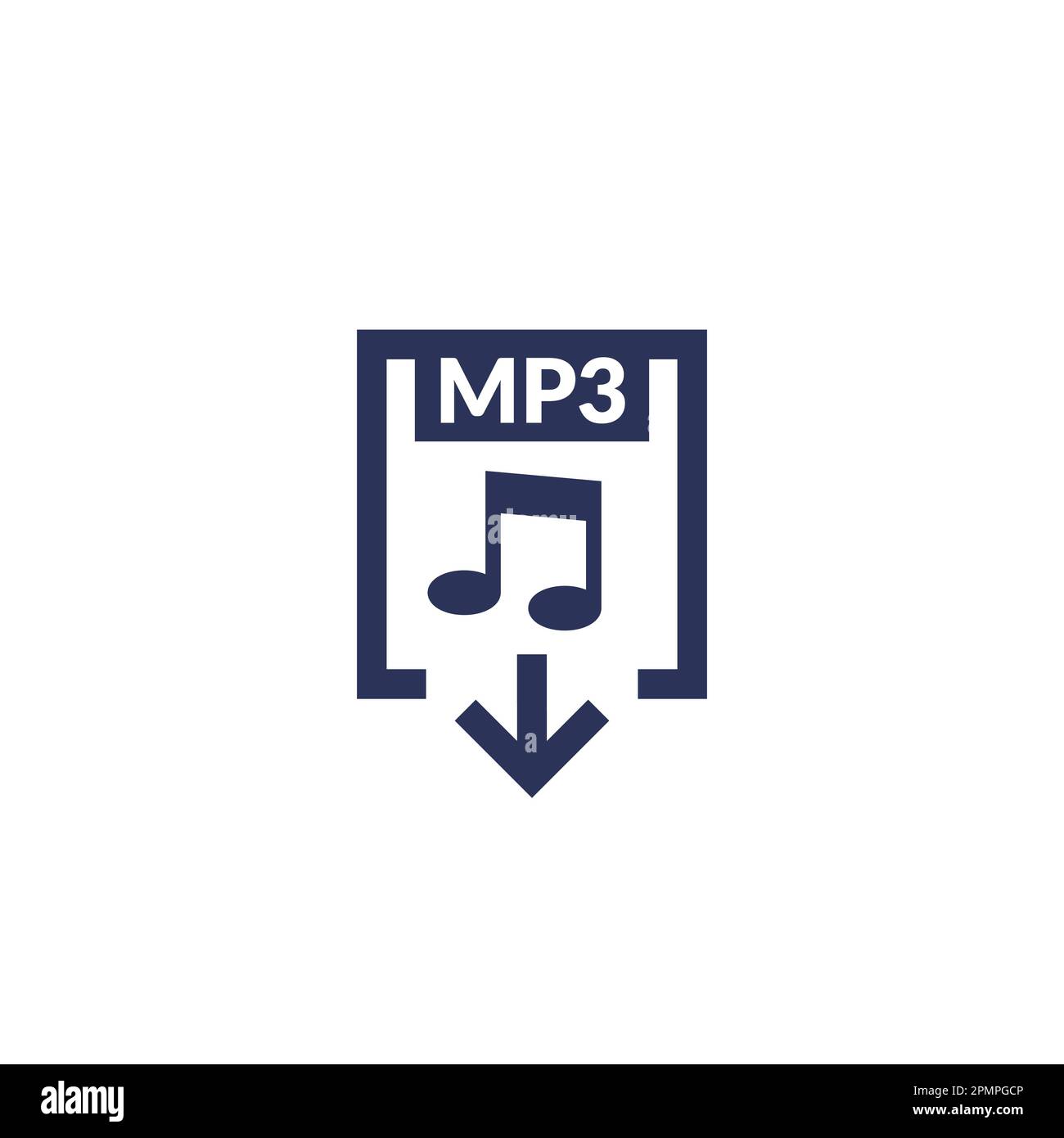 mp3 file download icon, lossy audio format vector Stock Vector Image ...