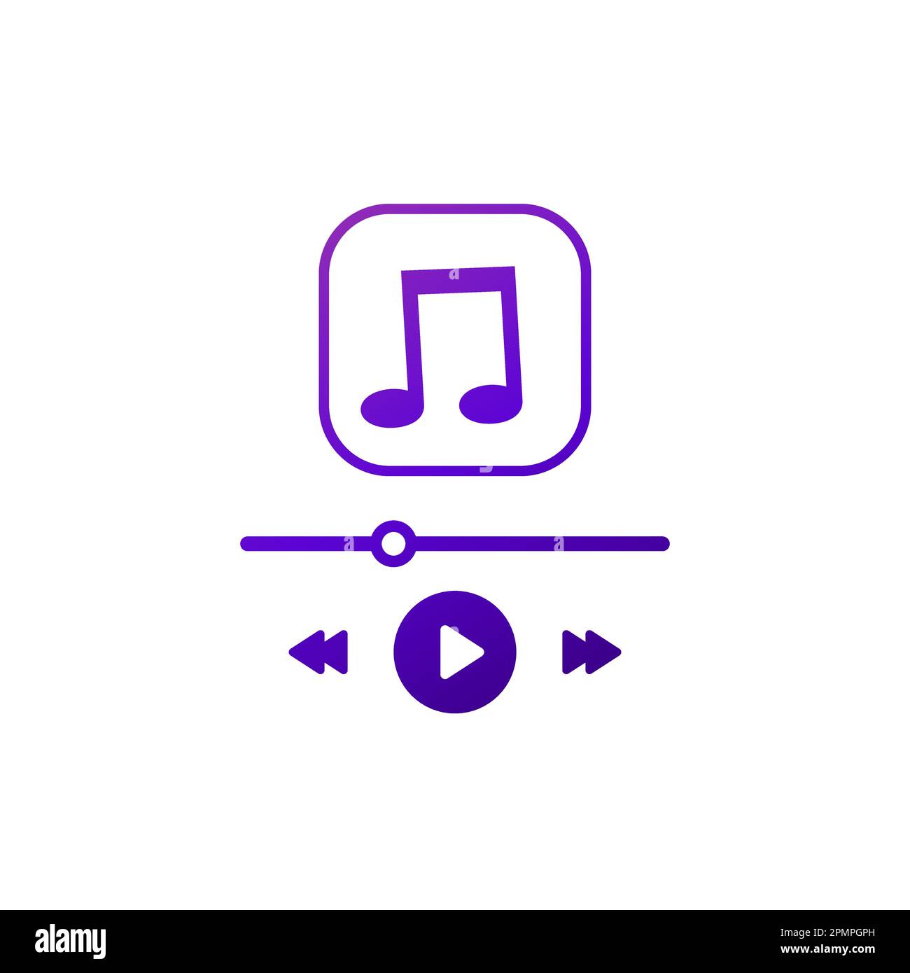 Music player vector design, play button Stock Vector Image & Art - Alamy