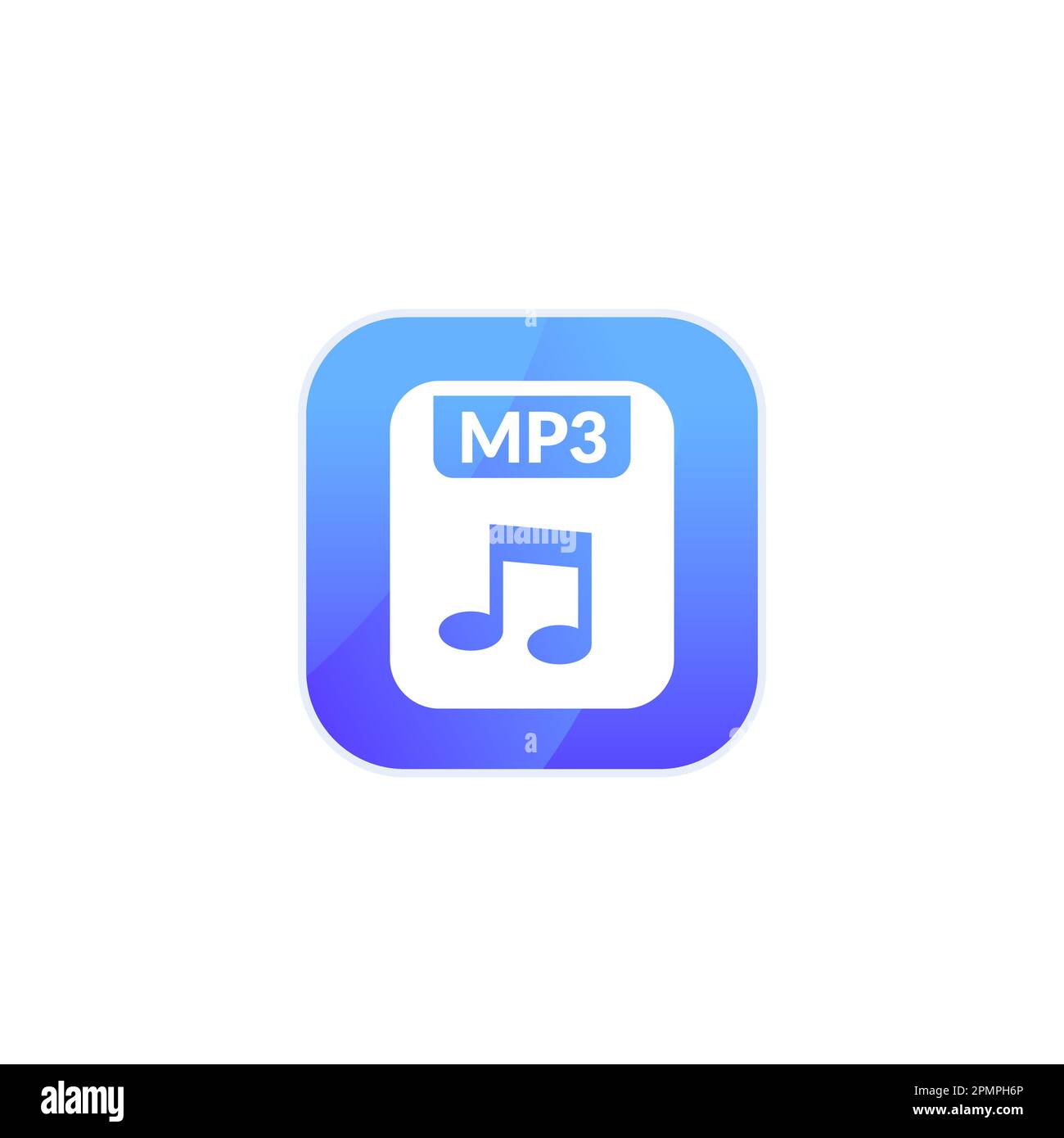 mp3 file icon for apps and web Stock Vector Image & Art - Alamy