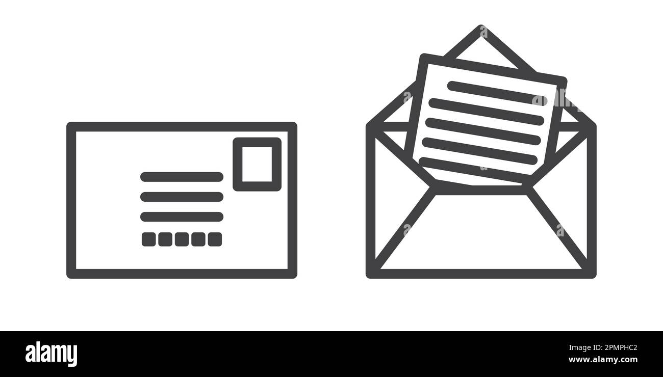 post mail Vector icon logo illustration service cartoon Stock Vector ...