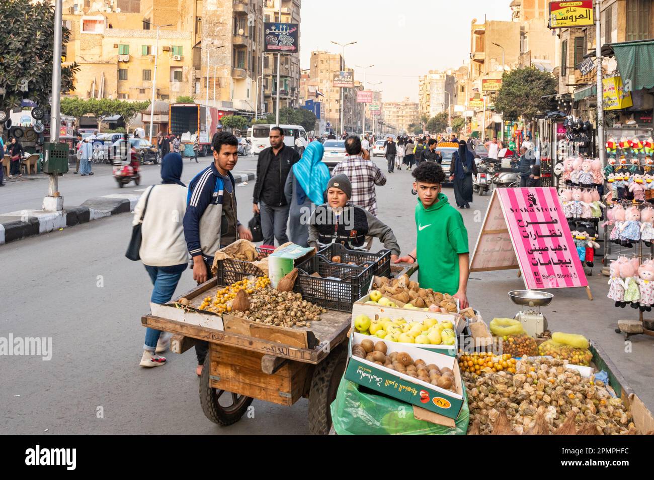 People walking in the streets of Cairo in Egypt Stock Photo - Alamy
