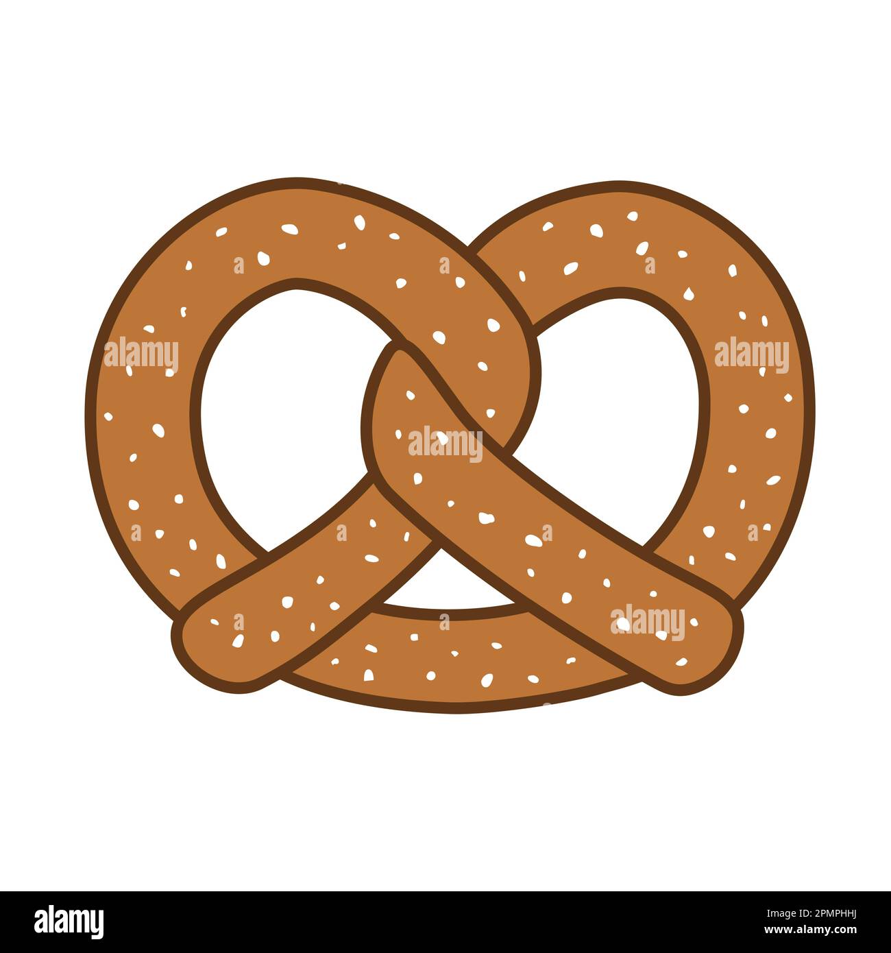 pretzel icon logo vector illustration cartoon Stock Vector Image & Art ...
