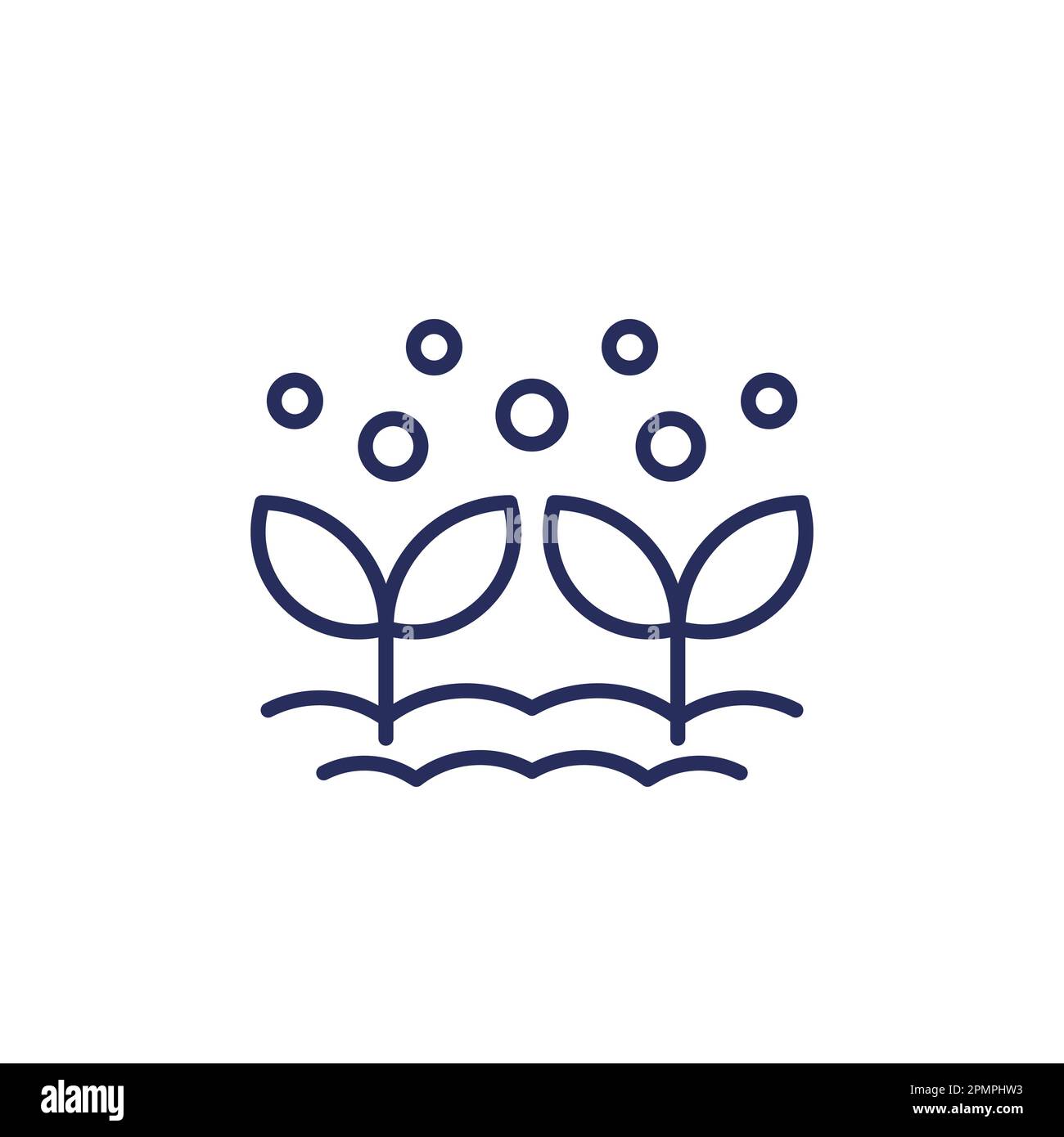 fertilizer icon, agriculture and farming line art Stock Vector Image ...