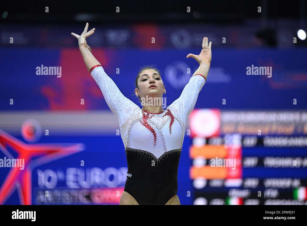 Antalya, Turkey. 14th Apr, 2023. Manila Esposito (ITA) floor during ...