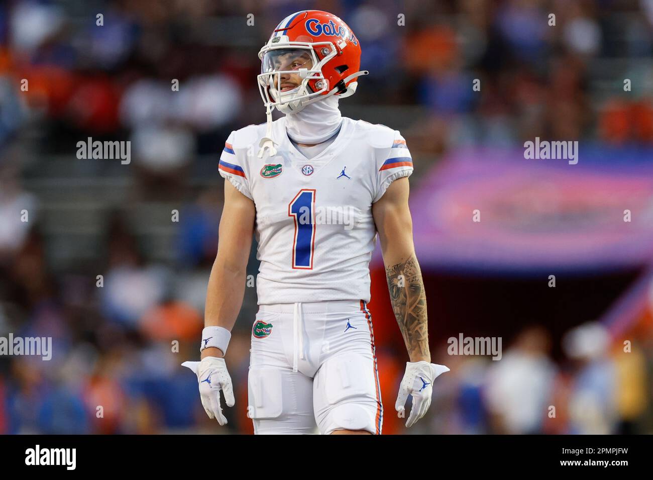 GAINESVILLE, FL - APRIL 13: Florida Gators wide receiver Ricky Pearsall ...