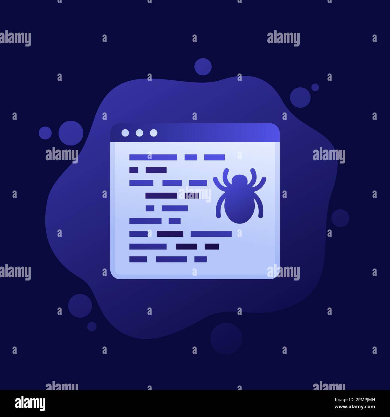 computer bug icon, dark vector design Stock Vector Image & Art - Alamy