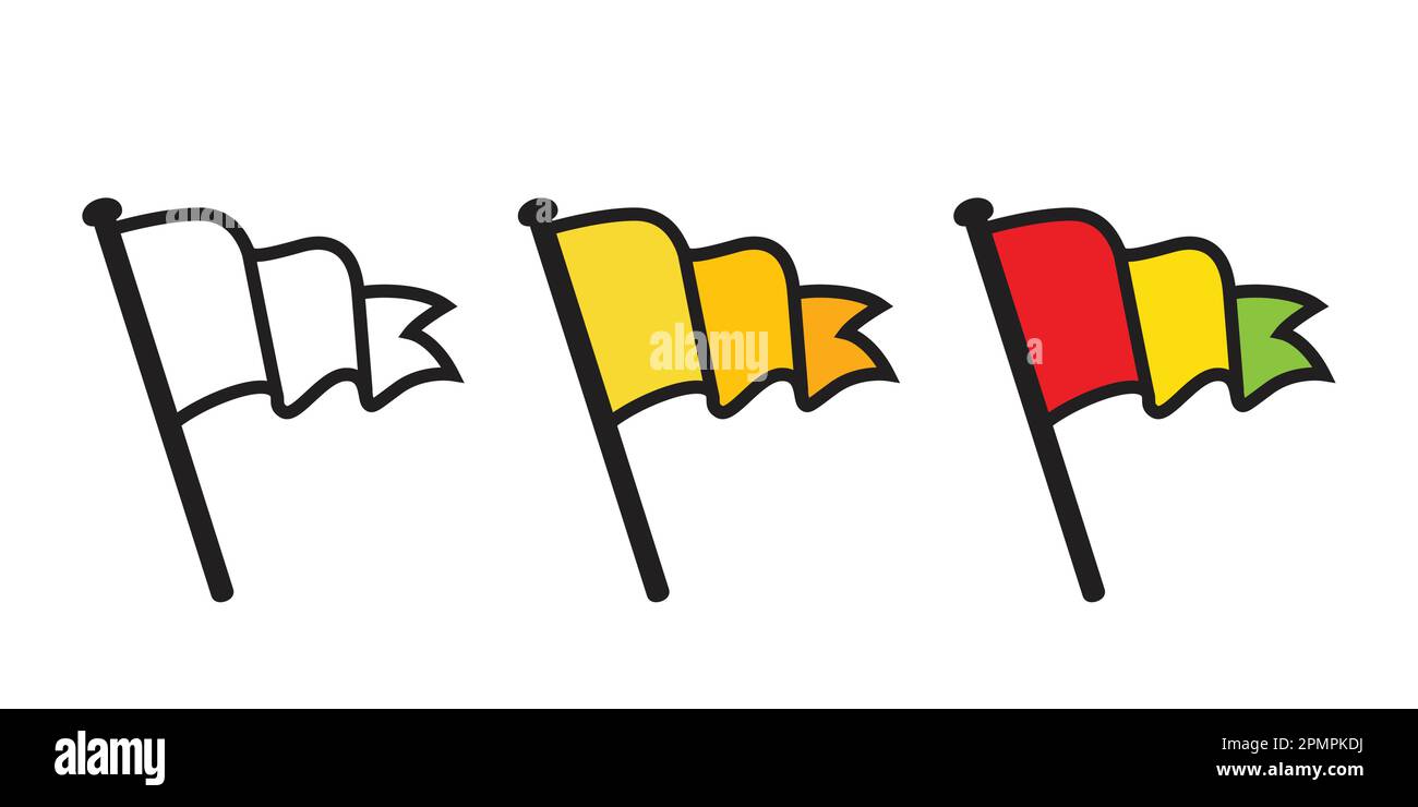 Flag vector icon logo doodle cartoon illustration symbol Stock Vector ...