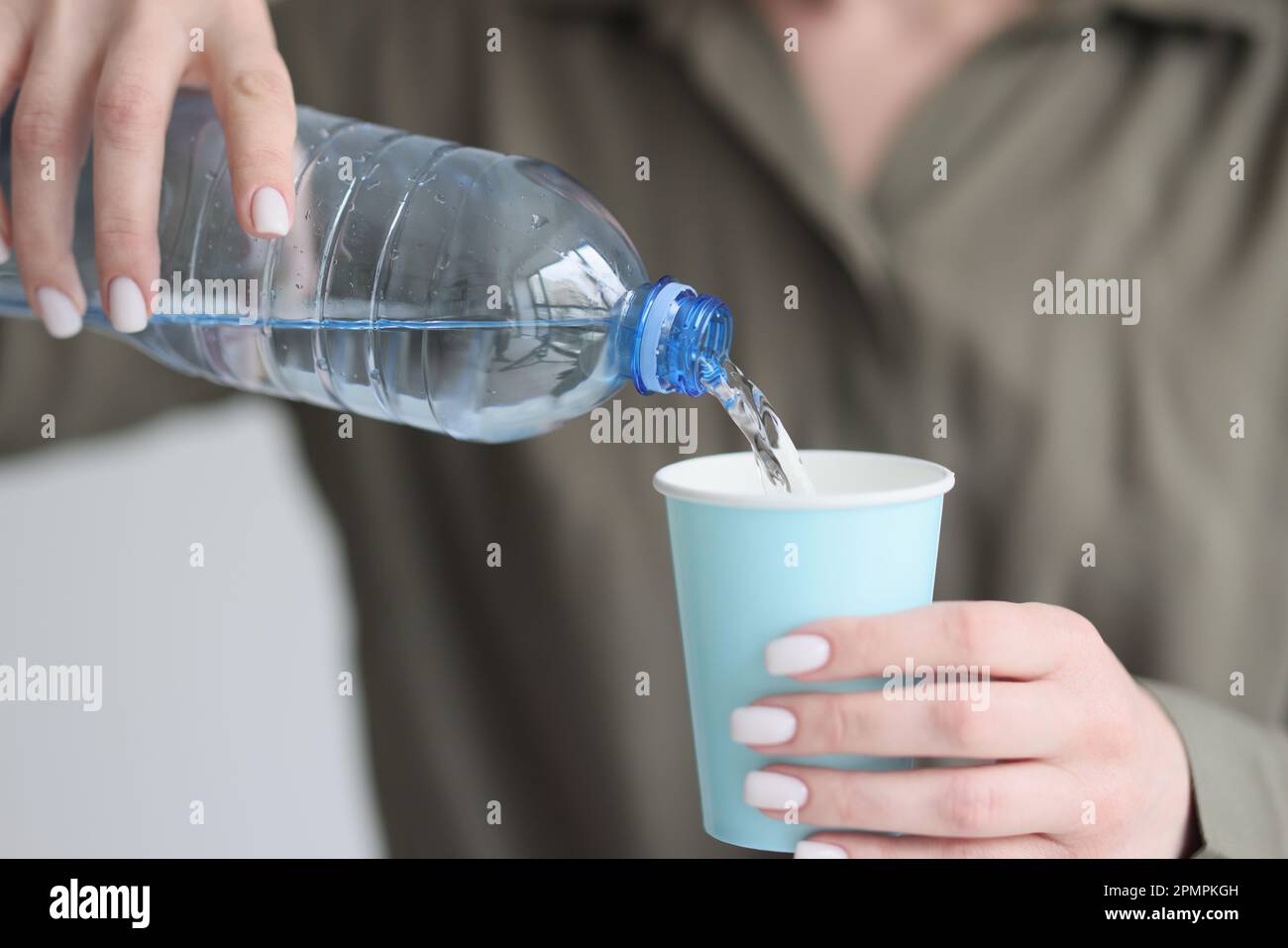 Pure water pours from bottle hi-res stock photography and images - Alamy