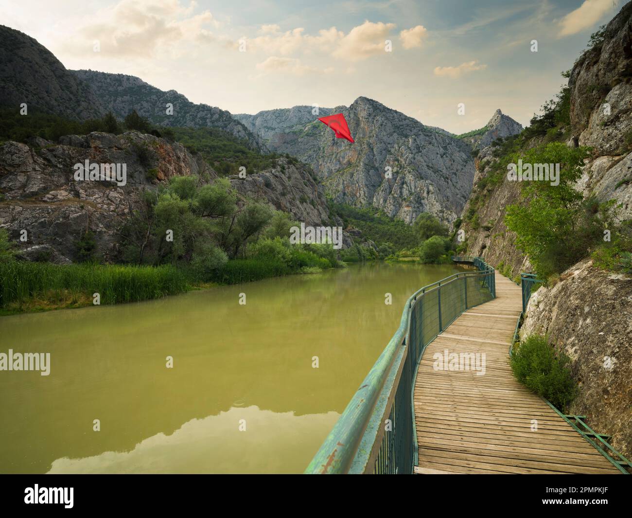 Incesu Canyon entrance road. Turkey travel destinations. Ortakoy, Corum ...
