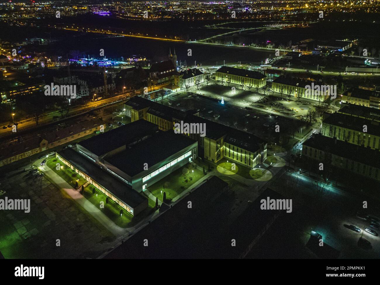 An Aerial View Of The Modern Sports Hall Opole University Of