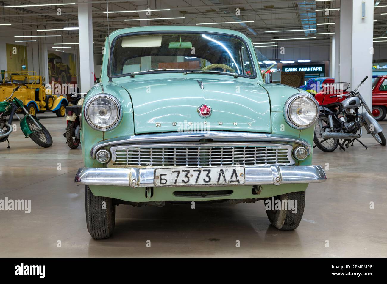 SAINT PETERSBURG, RUSSIA - MARCH 29, 2023: Soviet retro car of the ...