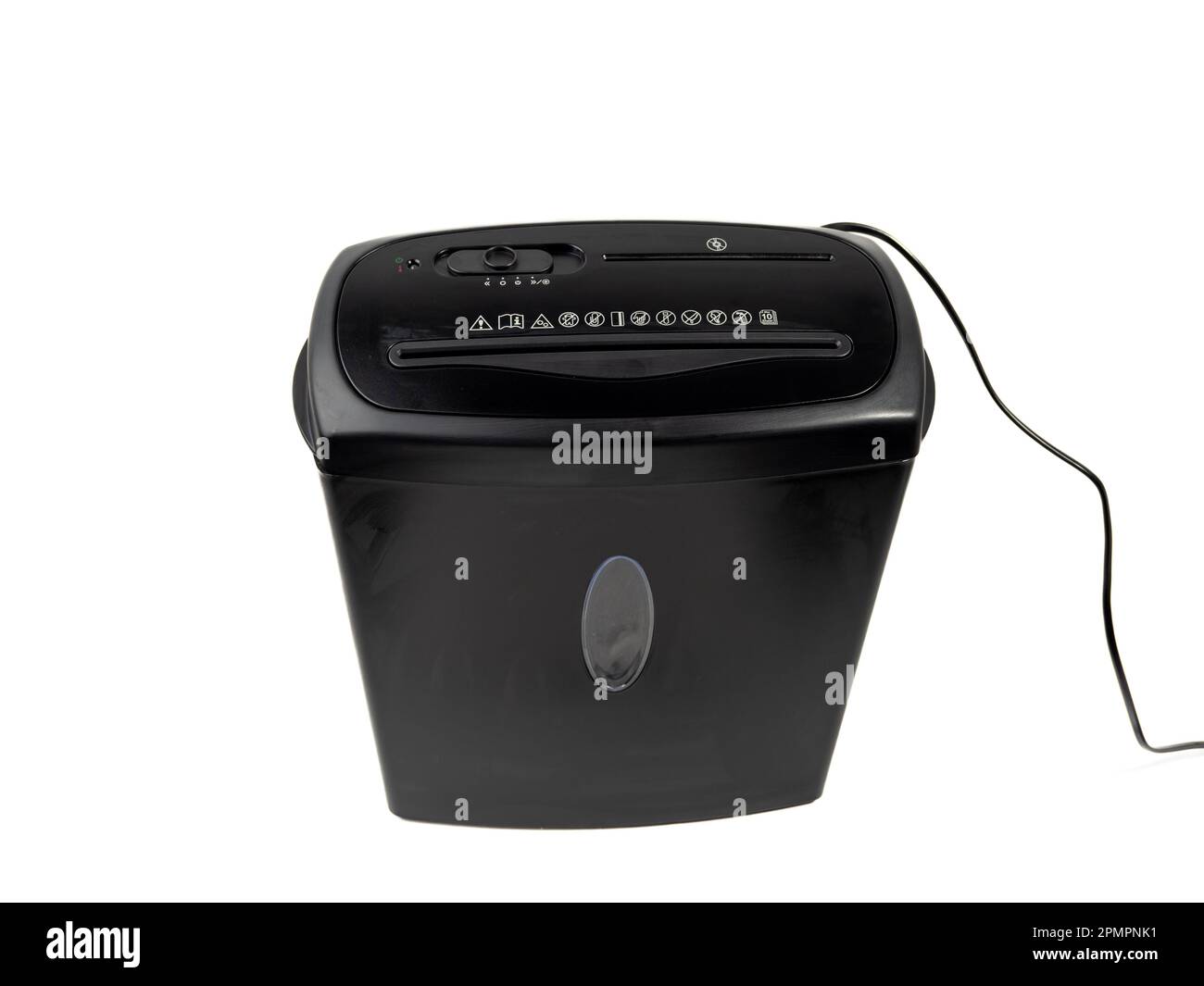 Paper and CD shredder. Stationery Document Shredder. Close-up Stock ...