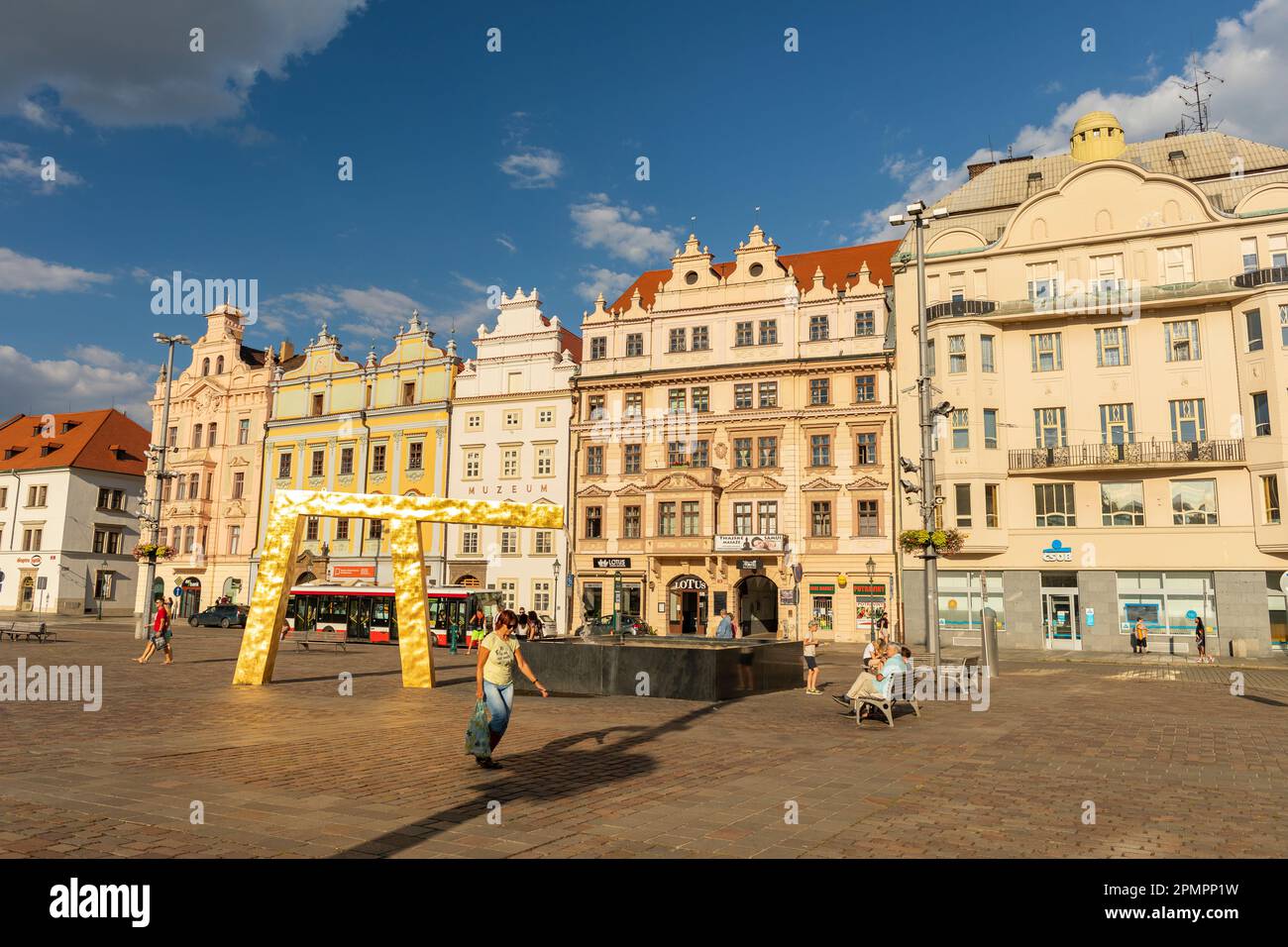 PILSEN, CZECH REPUBLIC, EUROPE - Main Square of Pilsen, and modern ...