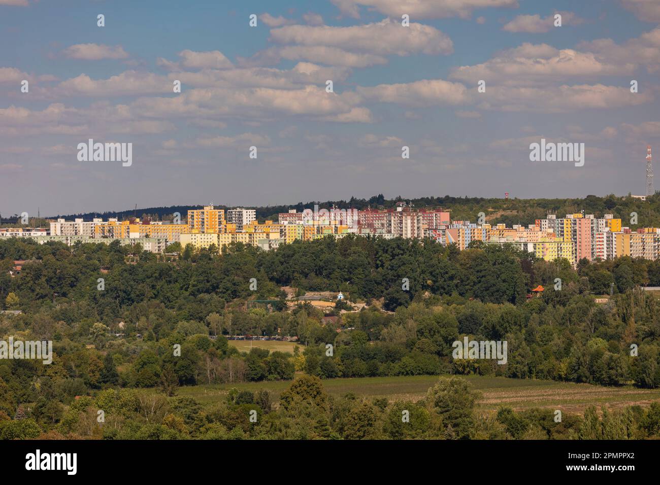 PILSEN, CZECH REPUBLIC, EUROPE - Lochotin residential area, apartment ...