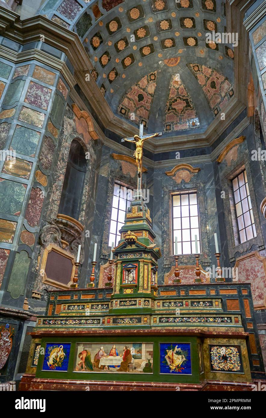 Impressive interior of Medici chapel in Florence, Italy Stock Photo - Alamy
