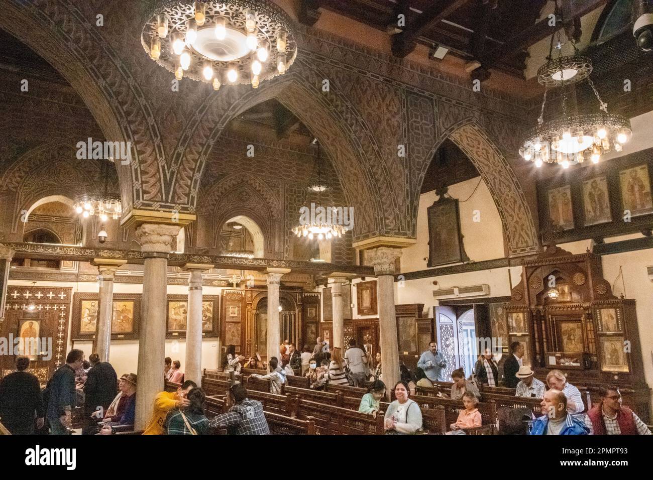 The Hanging Church in Coptic Cairo in Cairo, Egypt Stock Photo - Alamy
