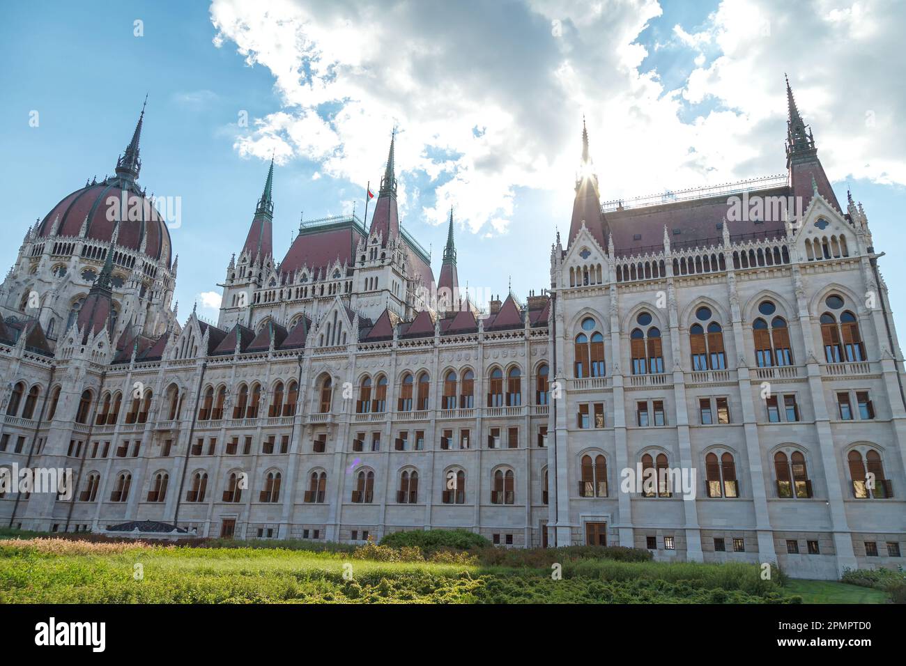 National Hungarian Parliament Building in its majestic glory. Budapest ...