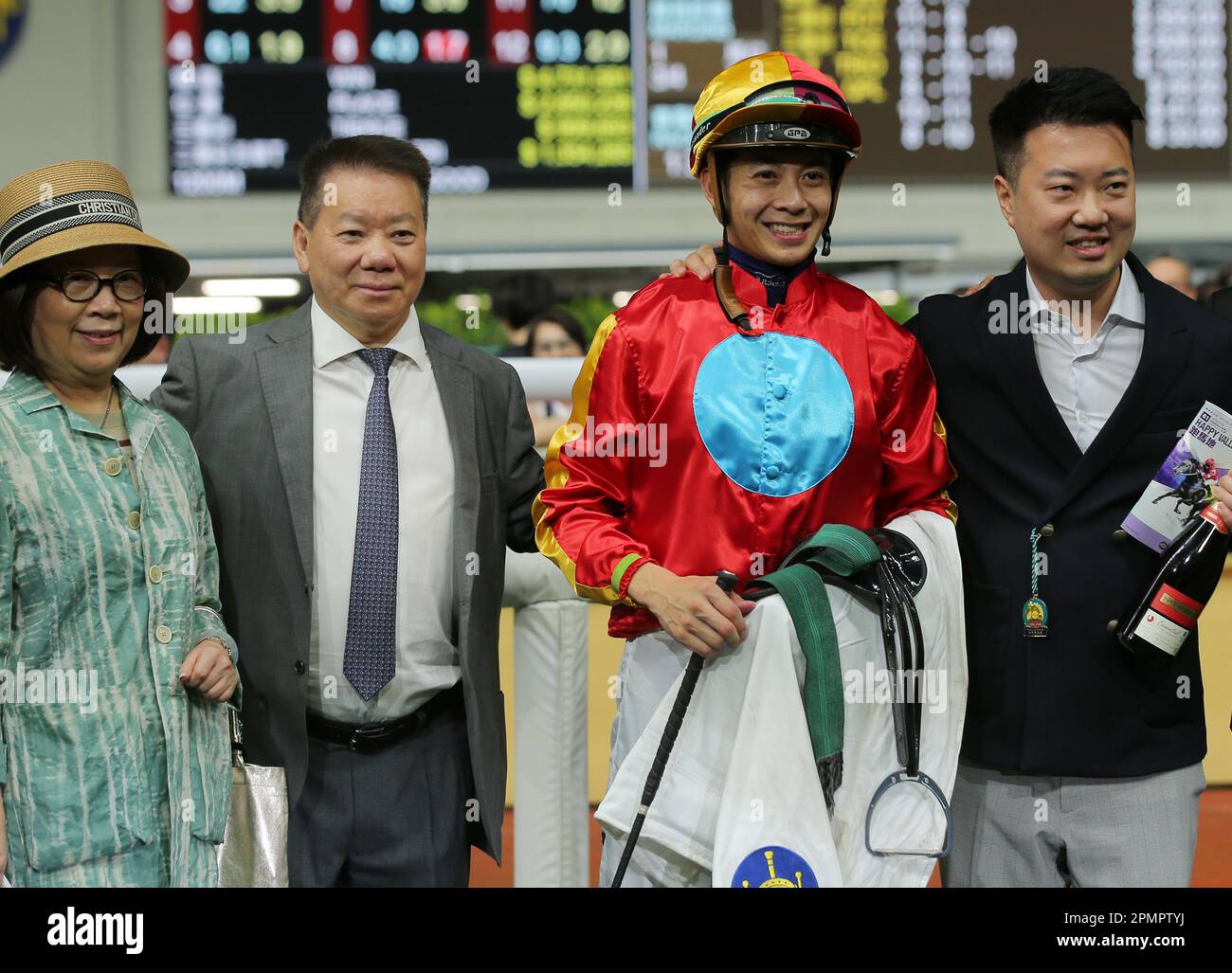 Race 8, ENCOUNTERED (11), ridden by Derek Leung Ka-chun, won the class ...