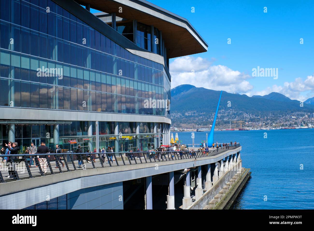 Vancouver city center Waterfront office buildings Canada Place Pacific ...