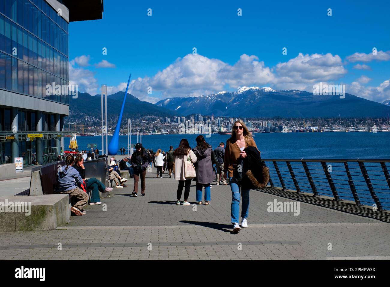 Vancouver city center Waterfront office buildings Canada Place Pacific ...