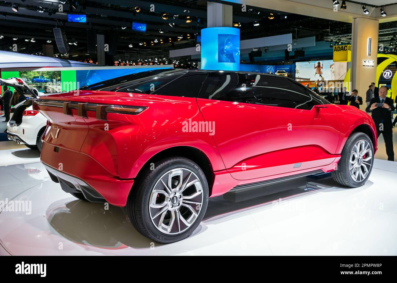 Wey XEV plug-in hybrid crossover concept car at the Frankfurt IAA Motor Show. Germany ...