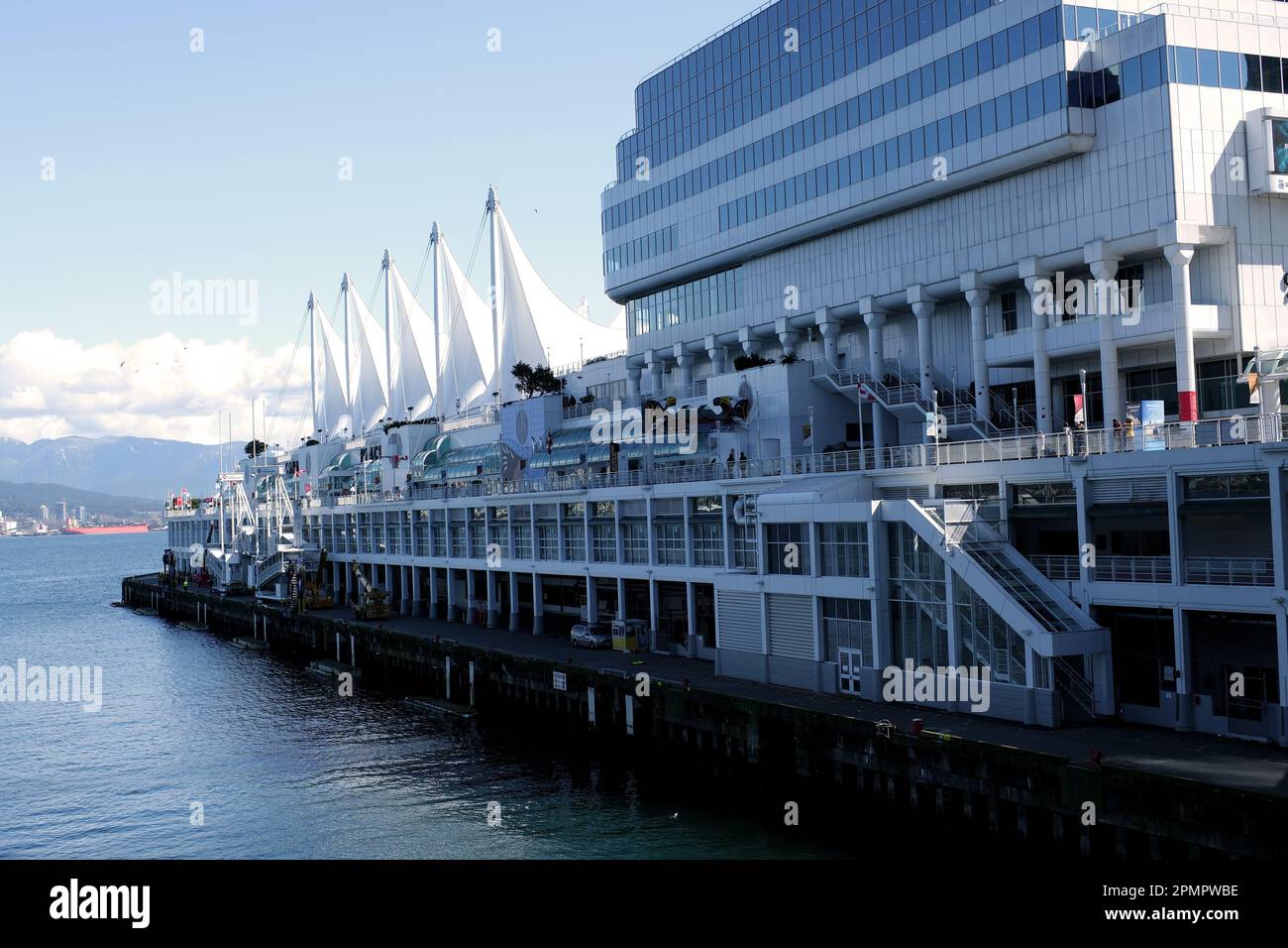 Vancouver city center Waterfront office buildings Canada Place Pacific ...