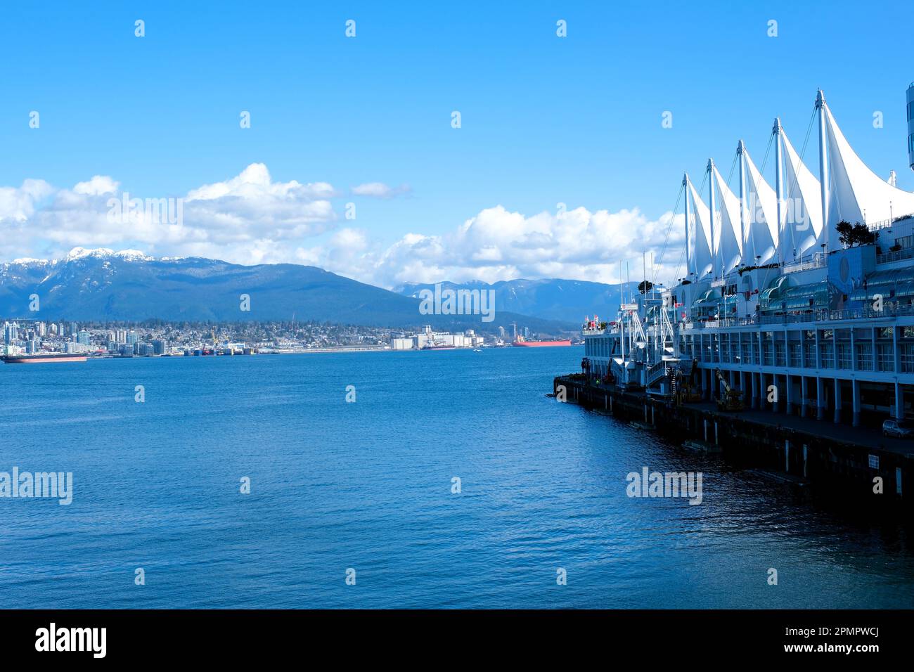 Vancouver city center Waterfront office buildings Canada Place Pacific ...