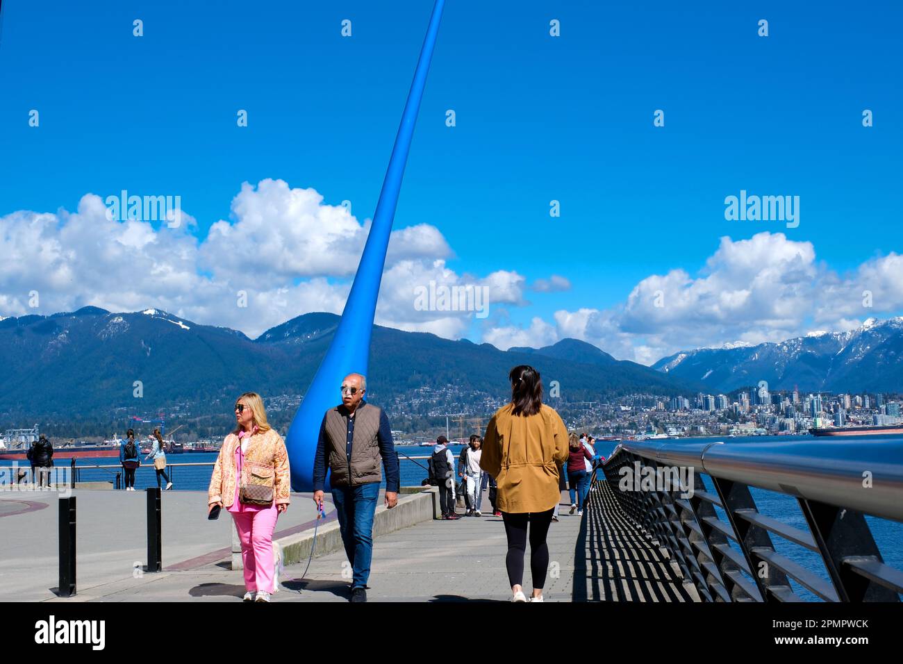 Vancouver city center Waterfront office buildings Canada Place Pacific ...