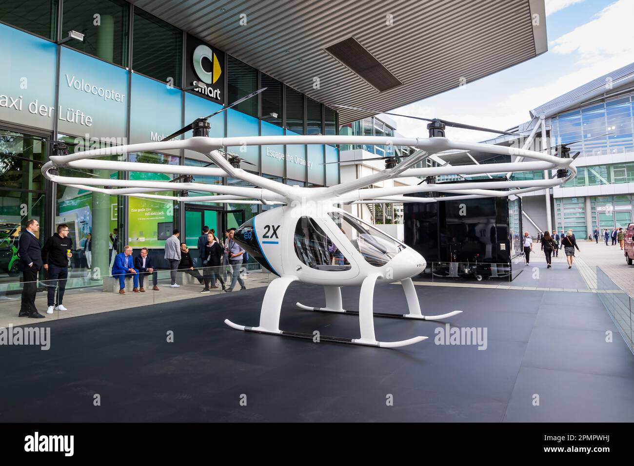 Volocopter electric aircraft presented at the Frankfurt IAA Motor Show ...