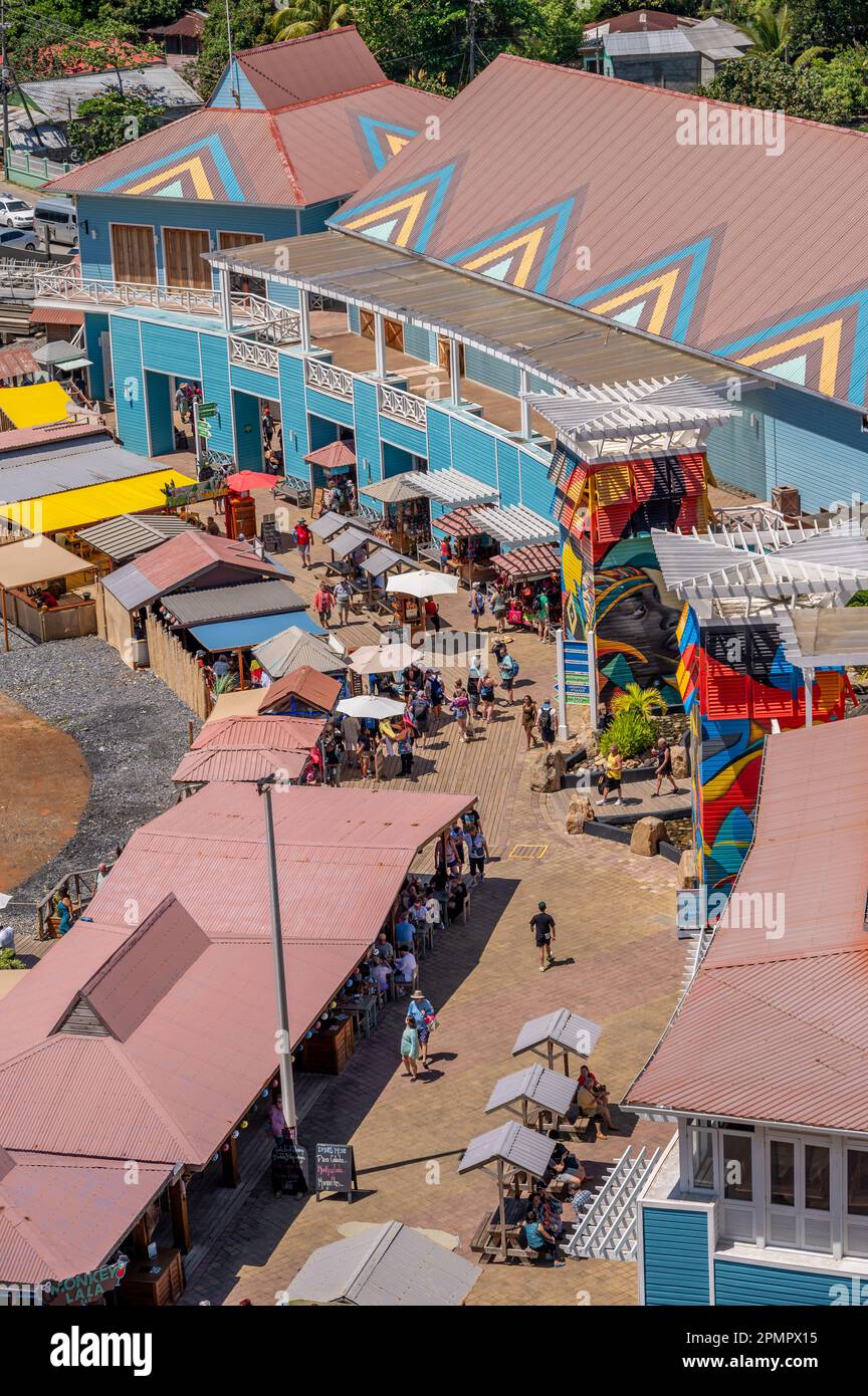 Roatan, Honduras - March 30, 2023: Cruise port facilities at Roatan ...