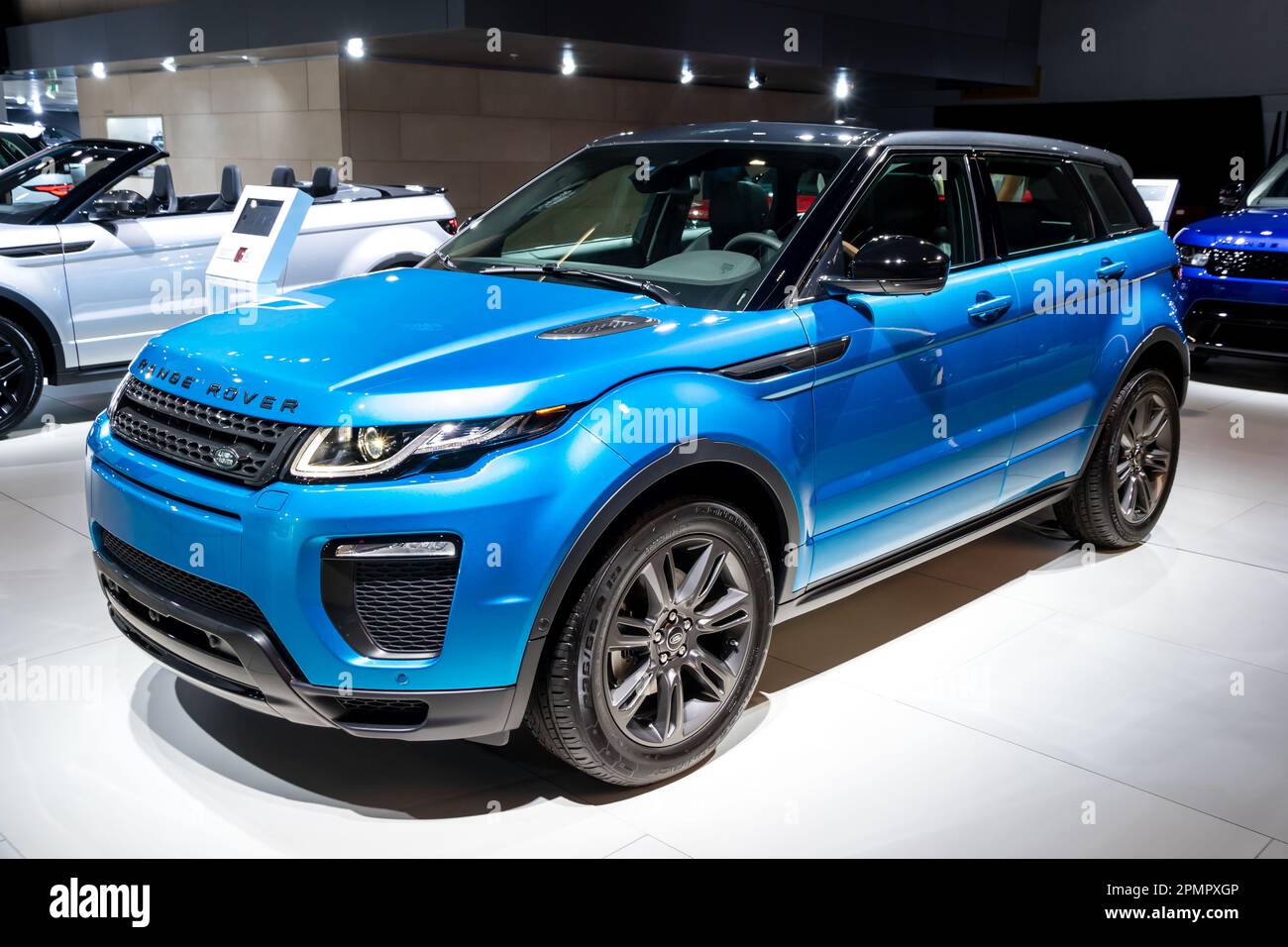 Range Rover Evoque Blue Coupe