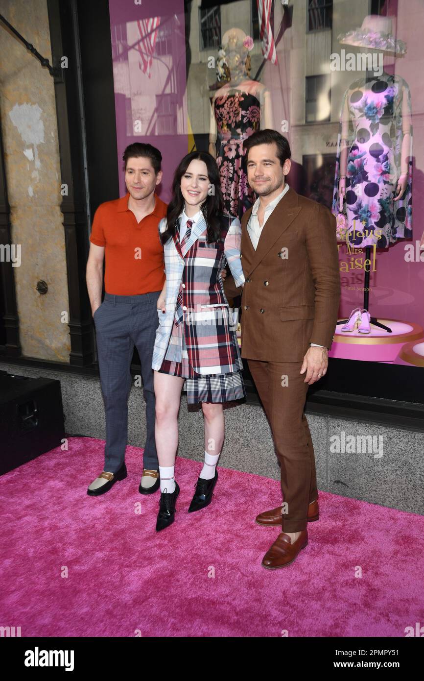 New York, USA. 14th Apr, 2023. Michael Zegen, Rachel Brosnahan and ...