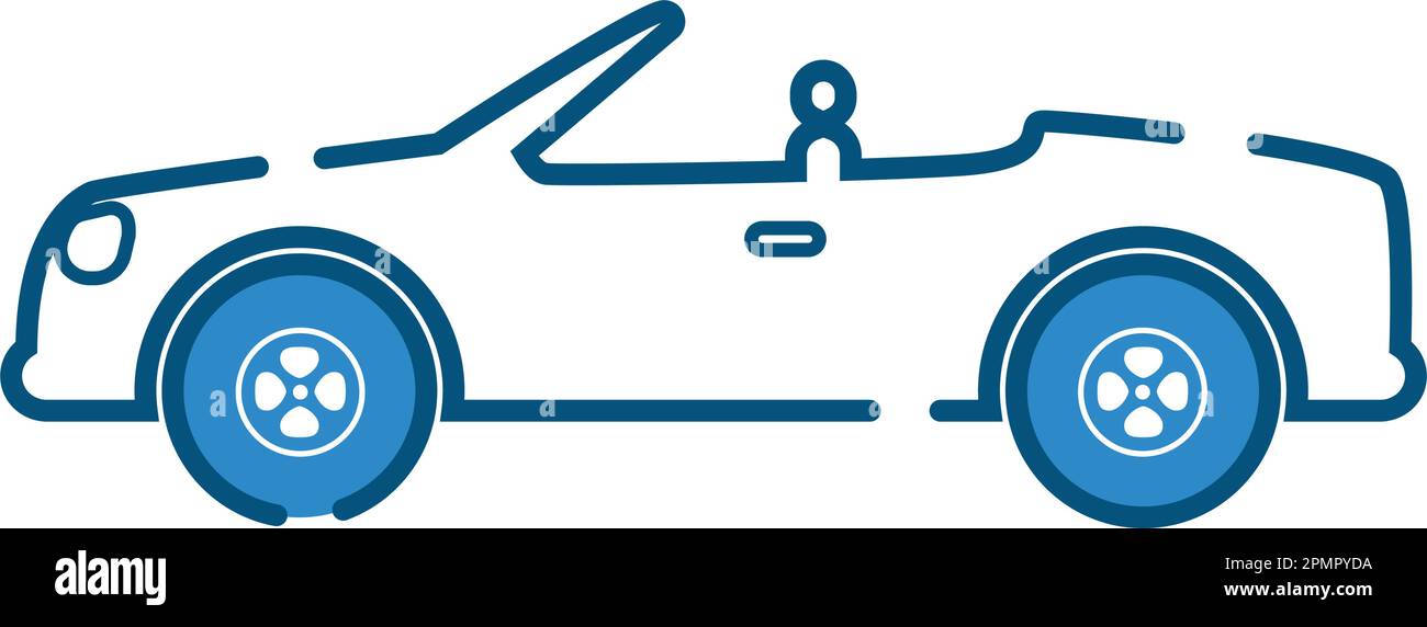 Isolated car icon Colored outline Vector Stock Vector Image & Art - Alamy