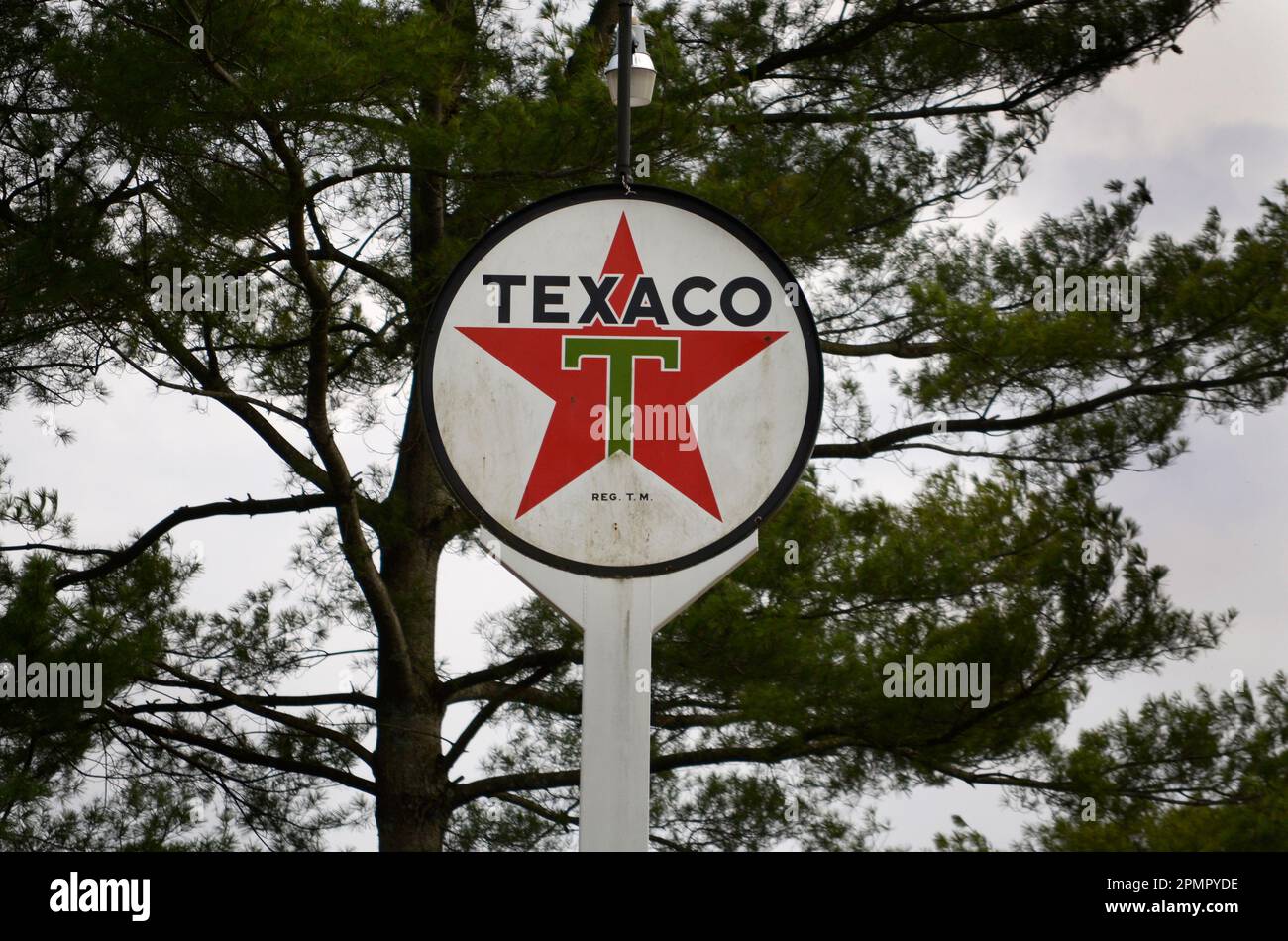 A sign at a Texaco gas station in Virginia, USA Stock Photo - Alamy
