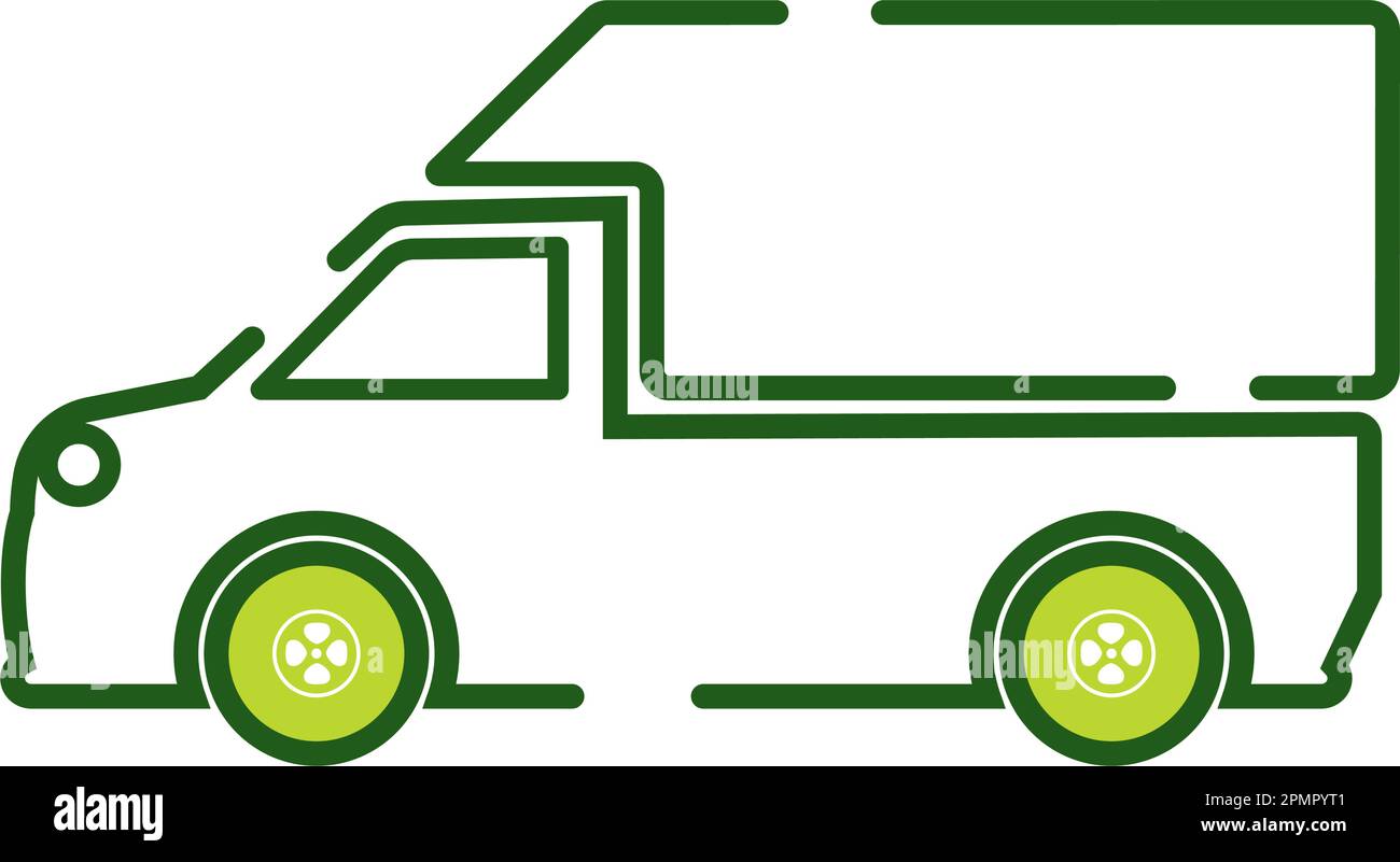 Isolated truck icon Colored outline Vector Stock Vector Image & Art - Alamy