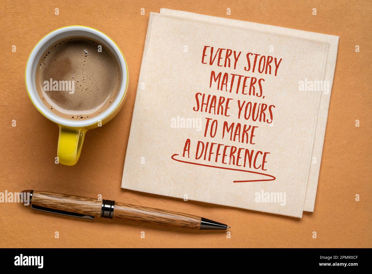 Every story matters, share yours to make difference. Inspirational note ...