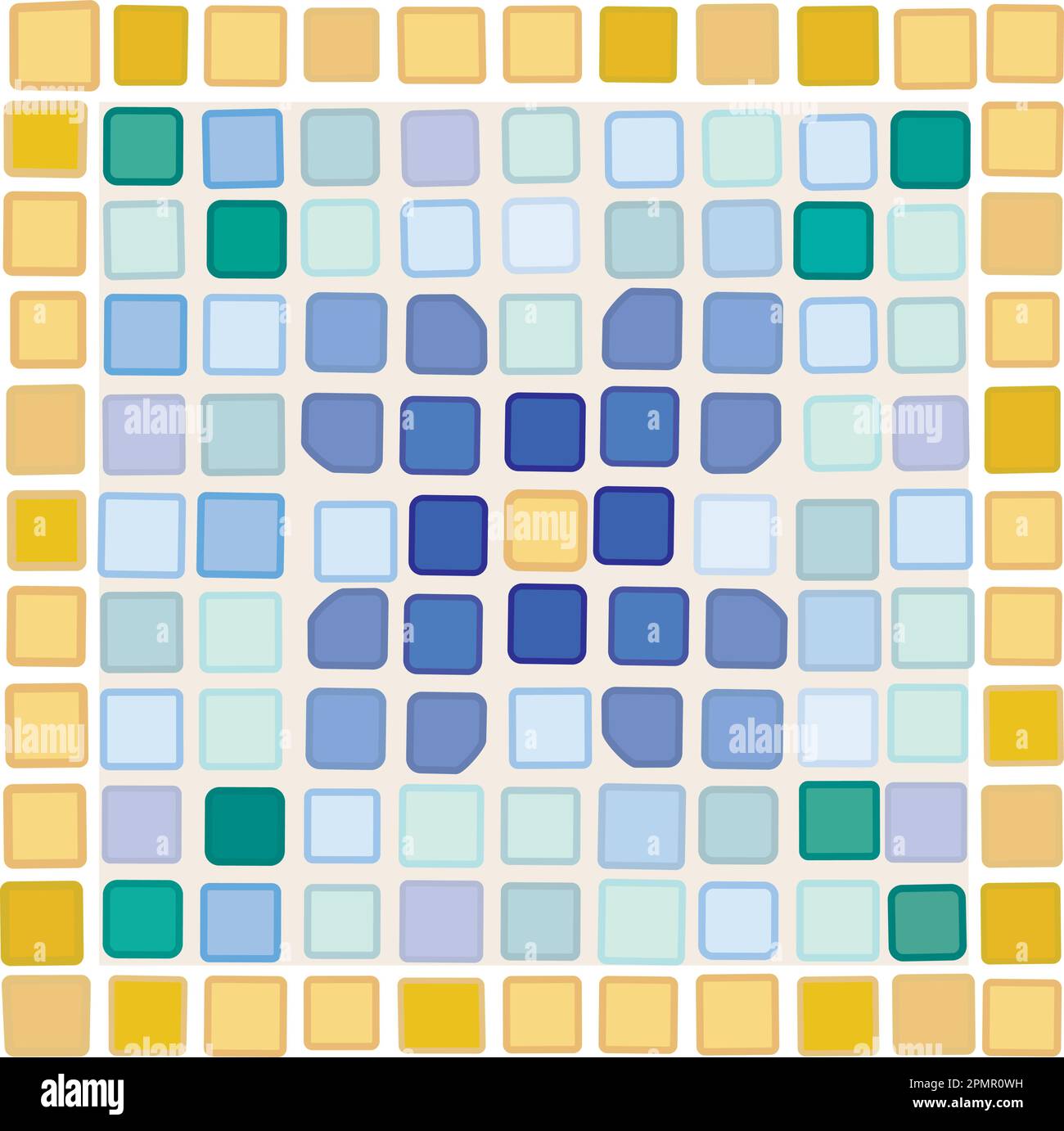 Pompeii - Decorative tiles - blue, gold, green Stock Vector Image & Art ...