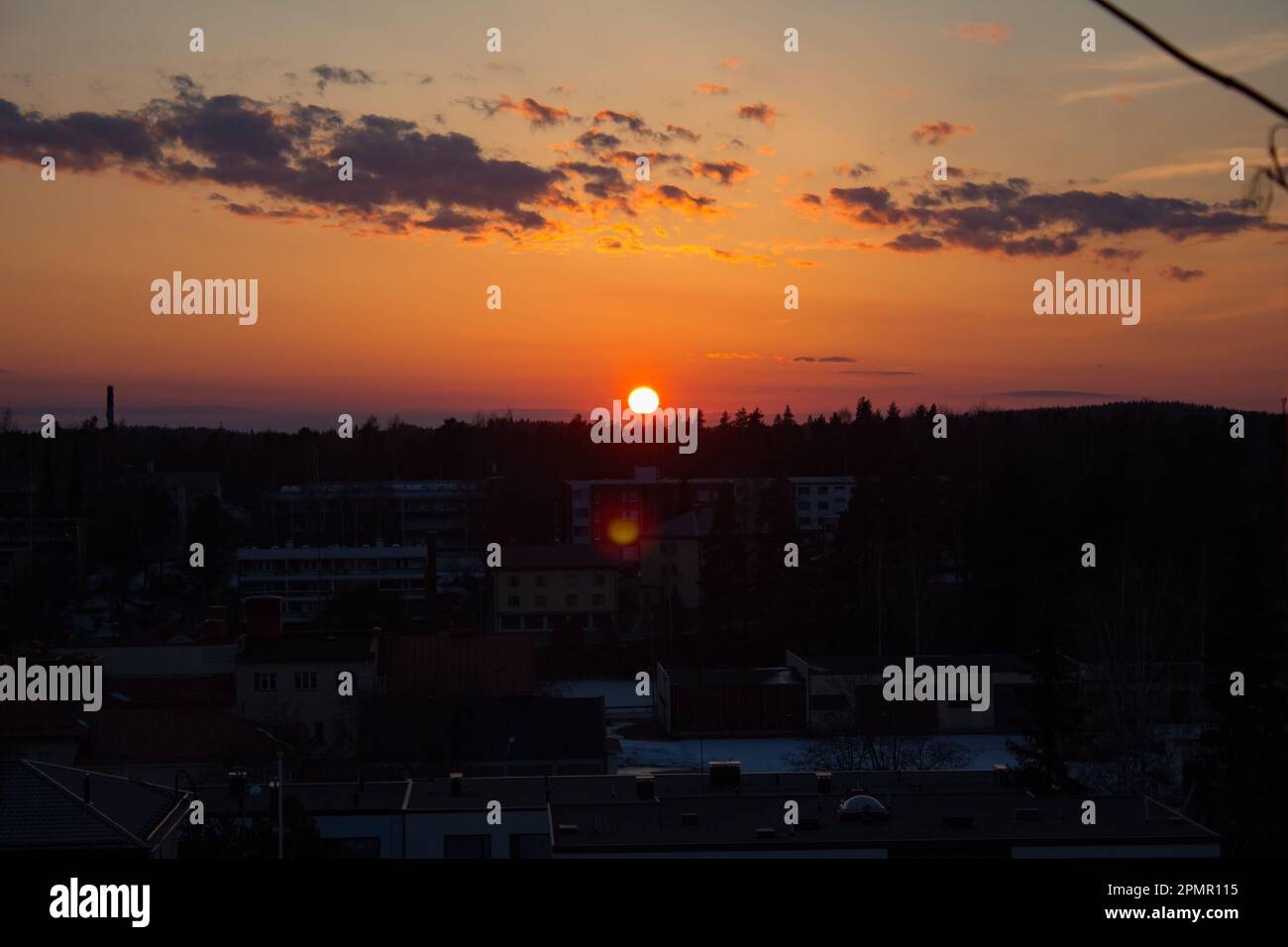 Sunset and Beautiful City view Stock Photo - Alamy