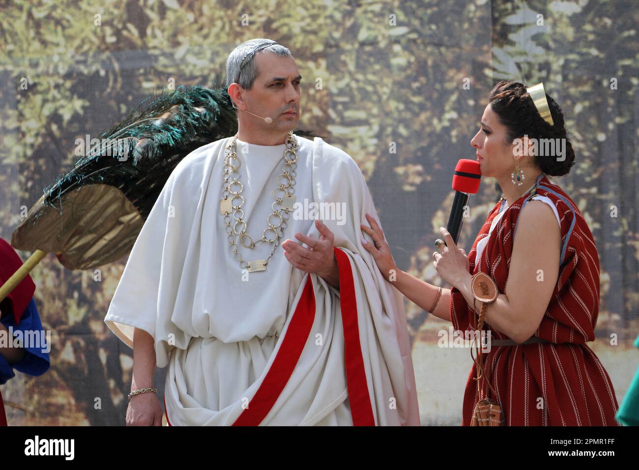 ODESA, UKRAINE - APRIL 14, 2023 - An actor who plays Pontius Pilate ...