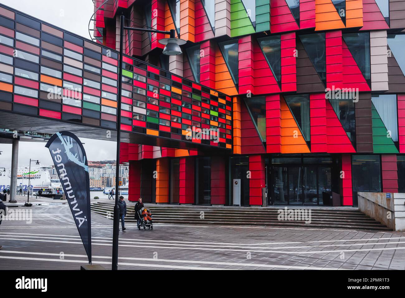 Colourful modern architecture of the Chalmers technical university ...