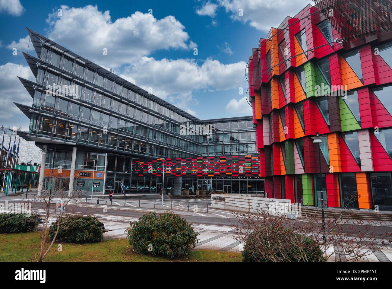 Colourful modern architecture chalmers technical hi-res stock ...